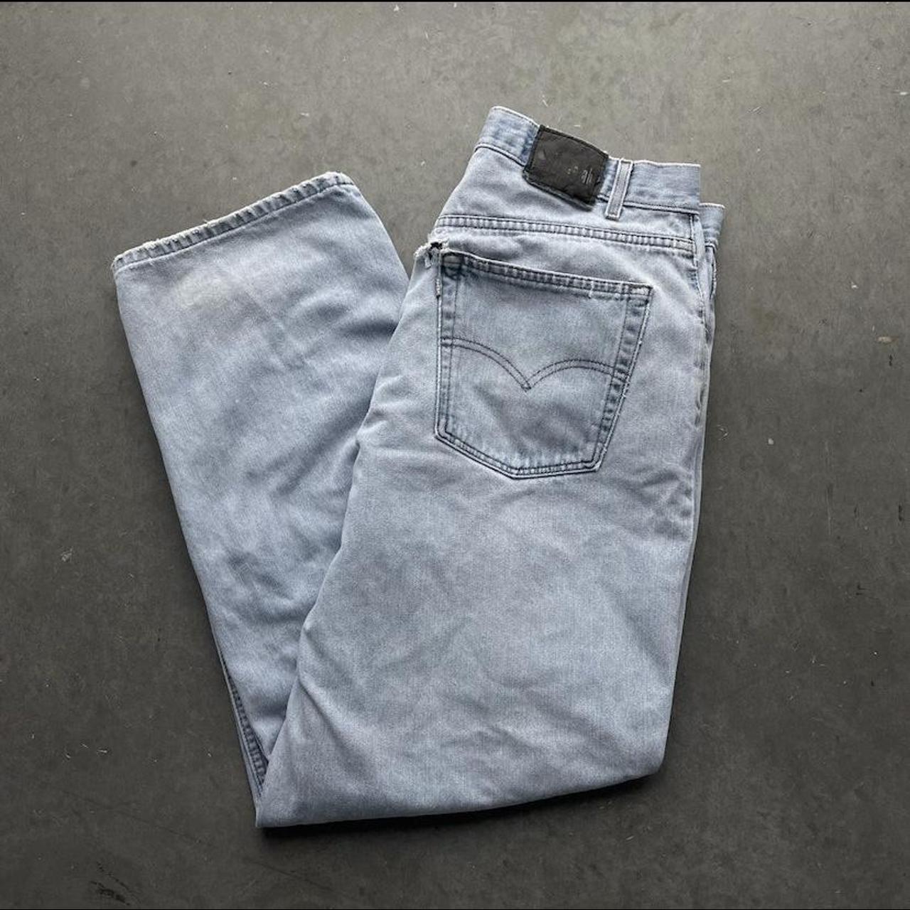 Levi Silver Tab Baggy Light Wash Blue Jeans 38x32 - Depop