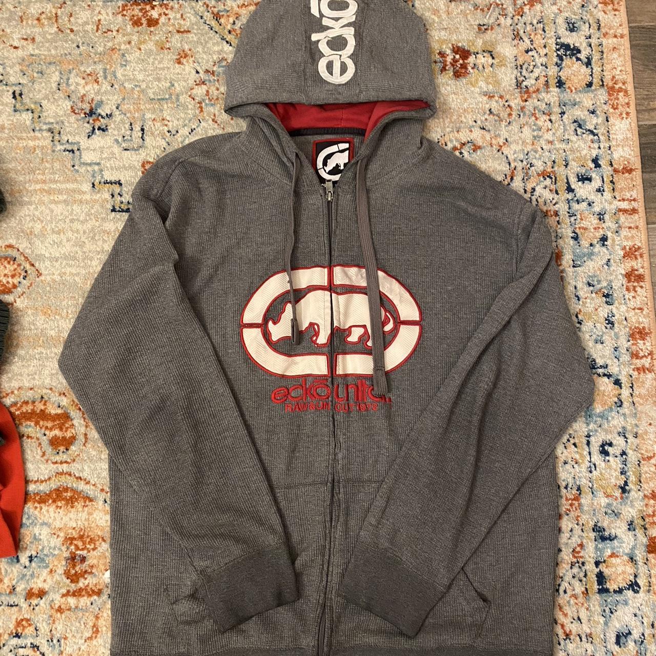 ecko untld zip up hoodie 2XXL #eckountld #emo #y2k... - Depop