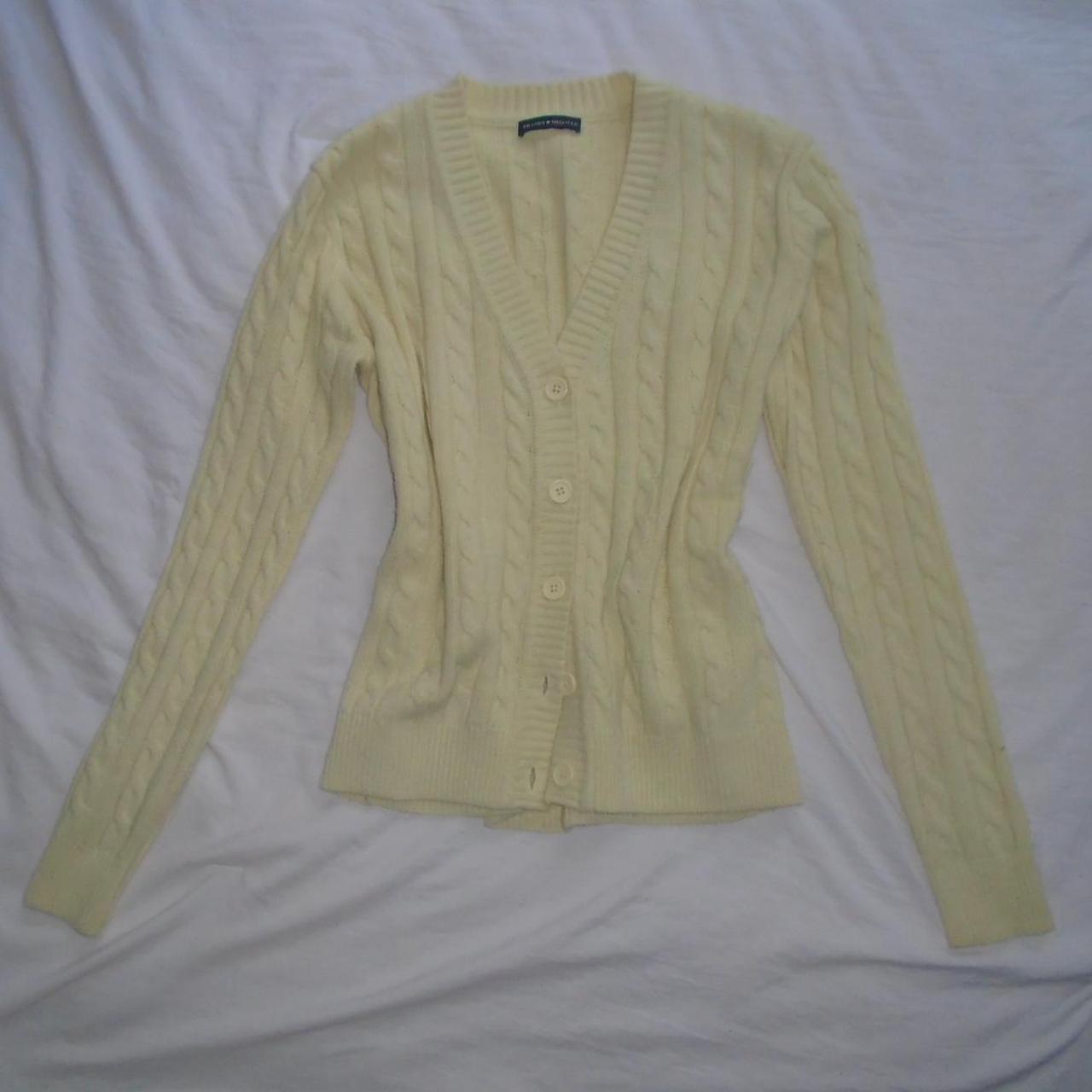 Brandy Melville Creme Colored Cardgian, no... | Depop