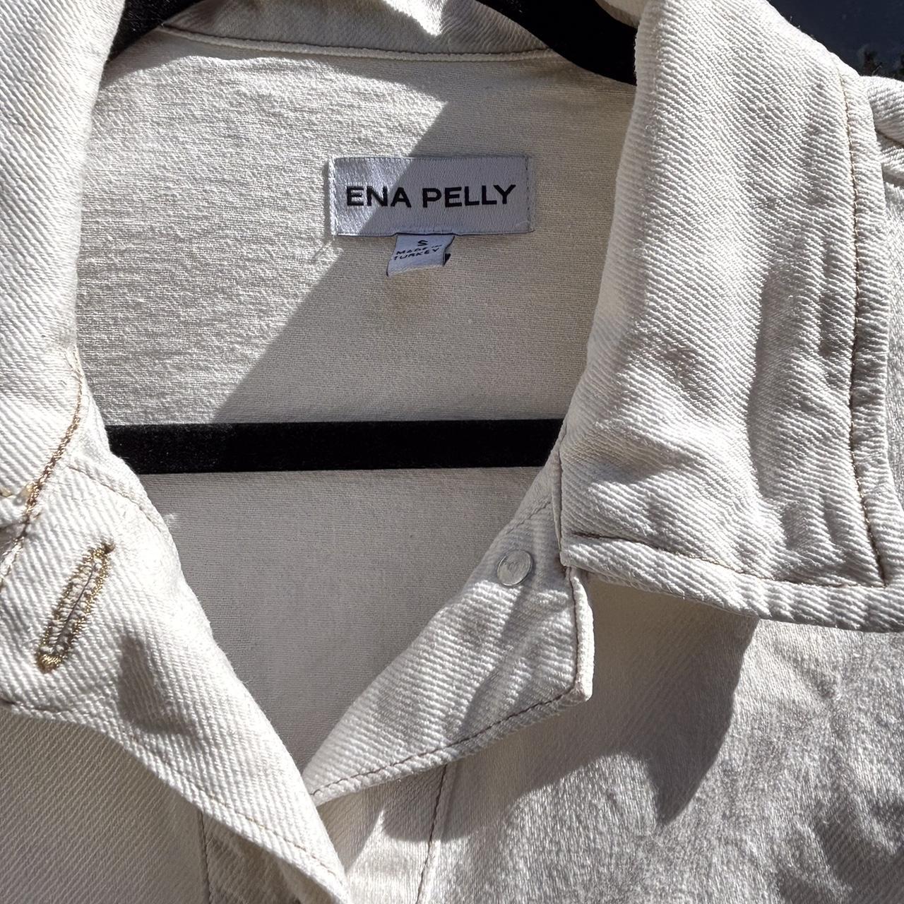 ⚪️Ena pelly denim shacket⚪️ Colour: white Fit:... - Depop