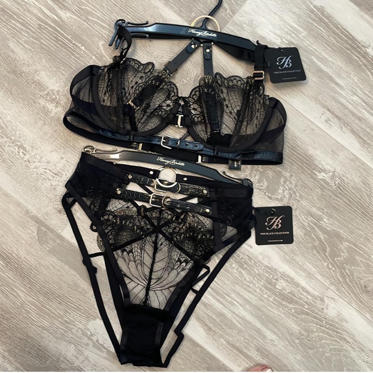 honey birdette the black collection jacinta set. top... - Depop