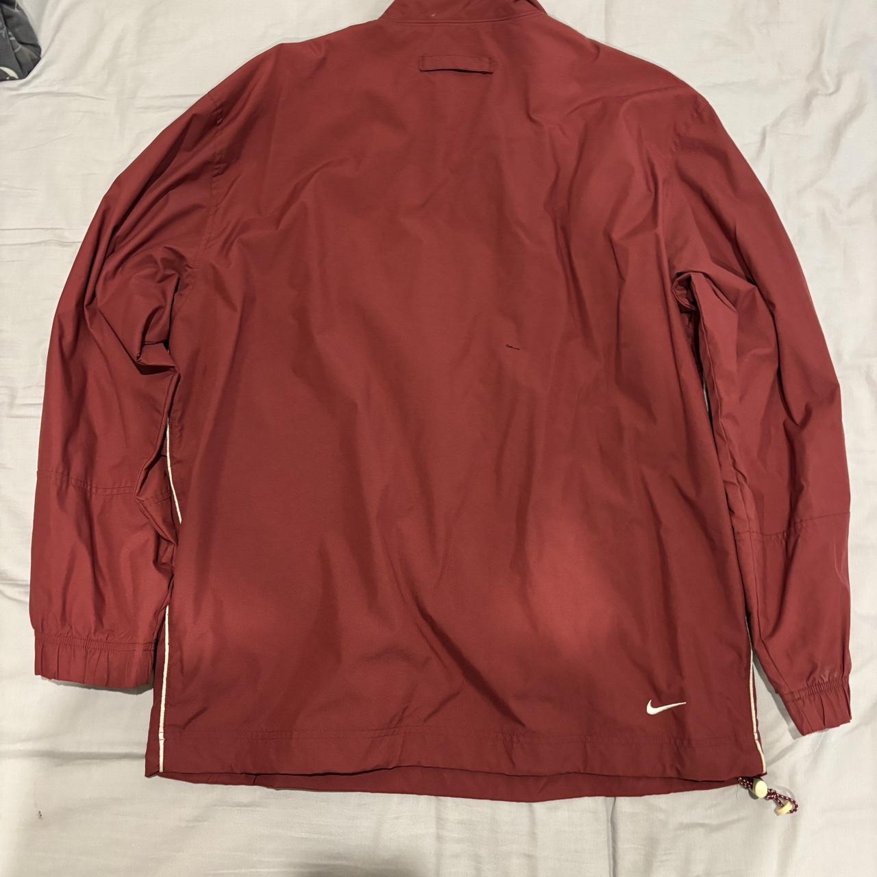 EXTREMELY RARE Vintage Nike burgundy windbreaker |... - Depop