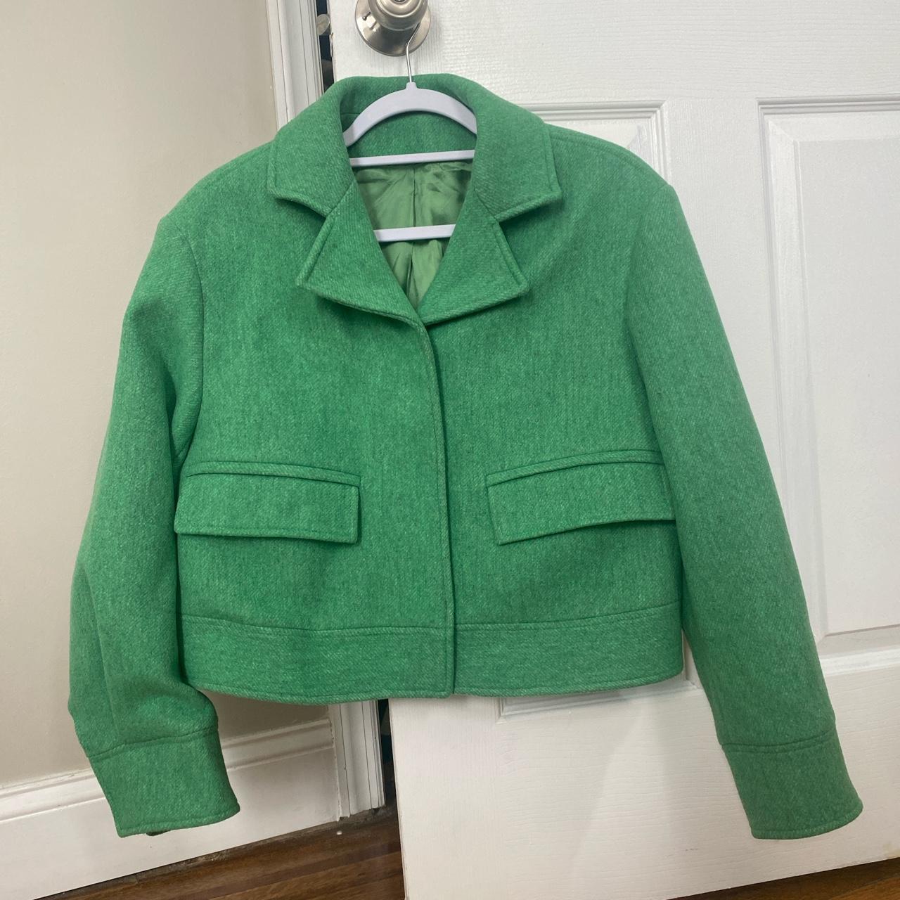 Cos Cropped Wool Utility Jacket 70% Wool 28%... - Depop