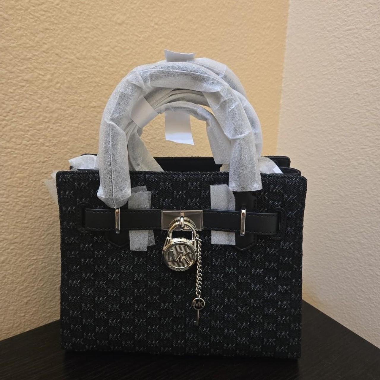 Michael Kors Small Hamilton Logo Embossed Washed... | Depop