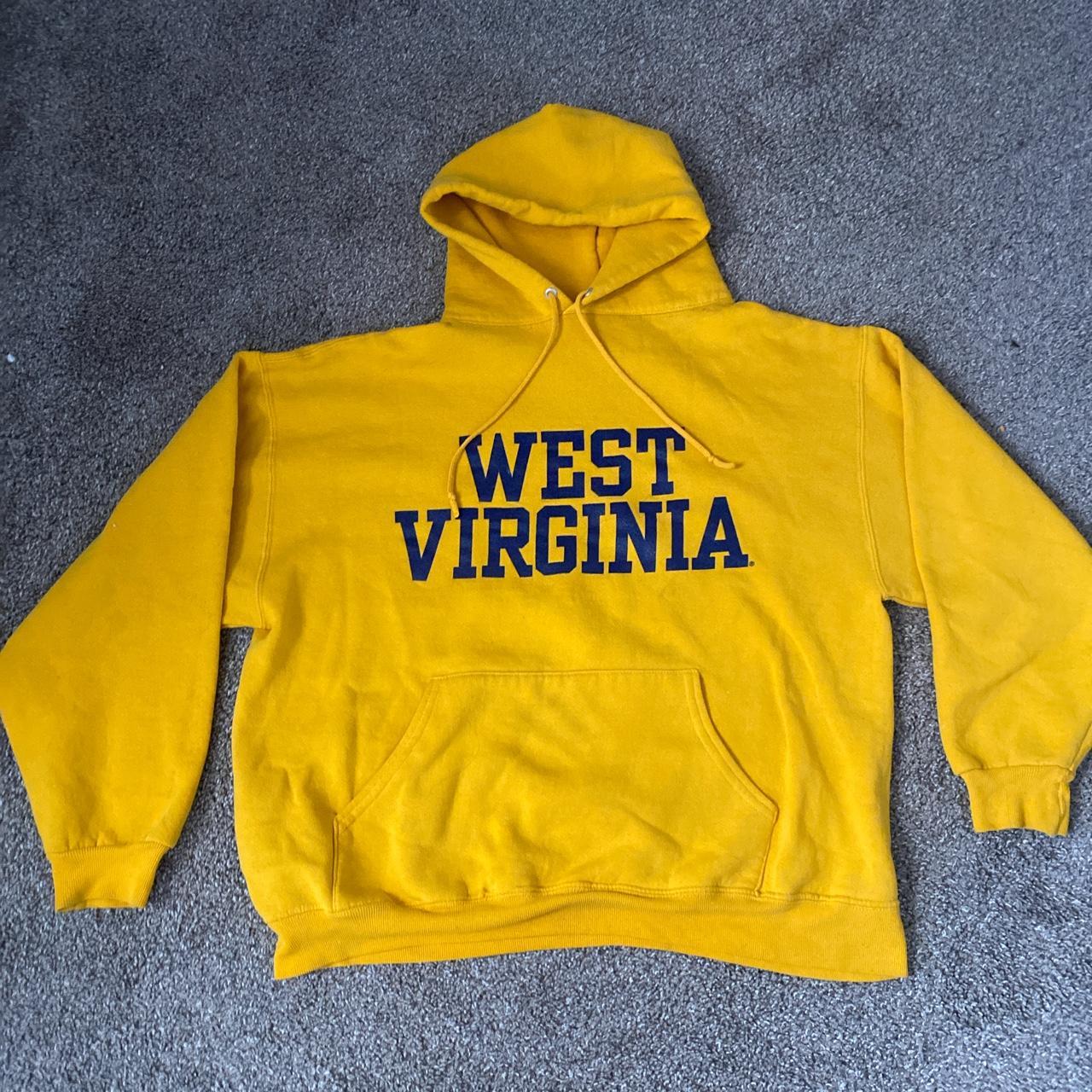 Yellow West Virginia hoodie NEW - Depop