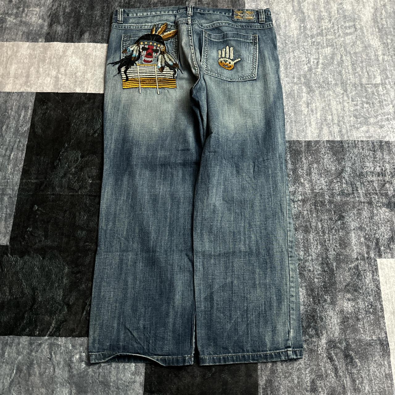 Awesome Native American miskeen jeans tagged size 42... - Depop
