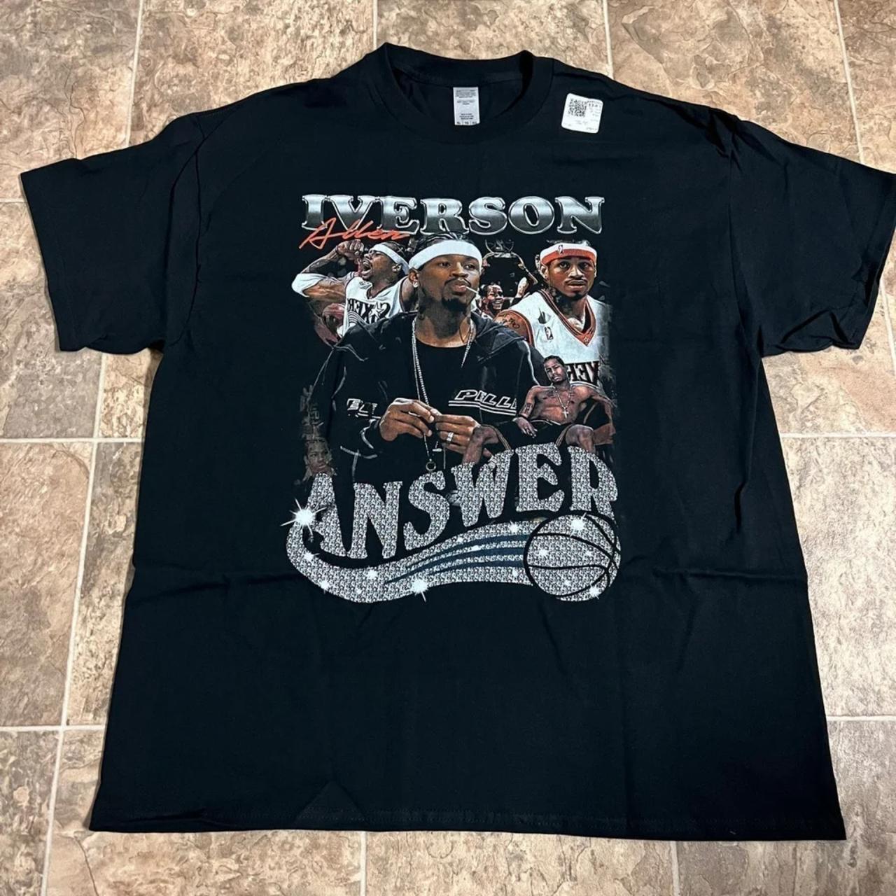 Multi Allen Iverson Graphic Tee Supreme condition... - Depop
