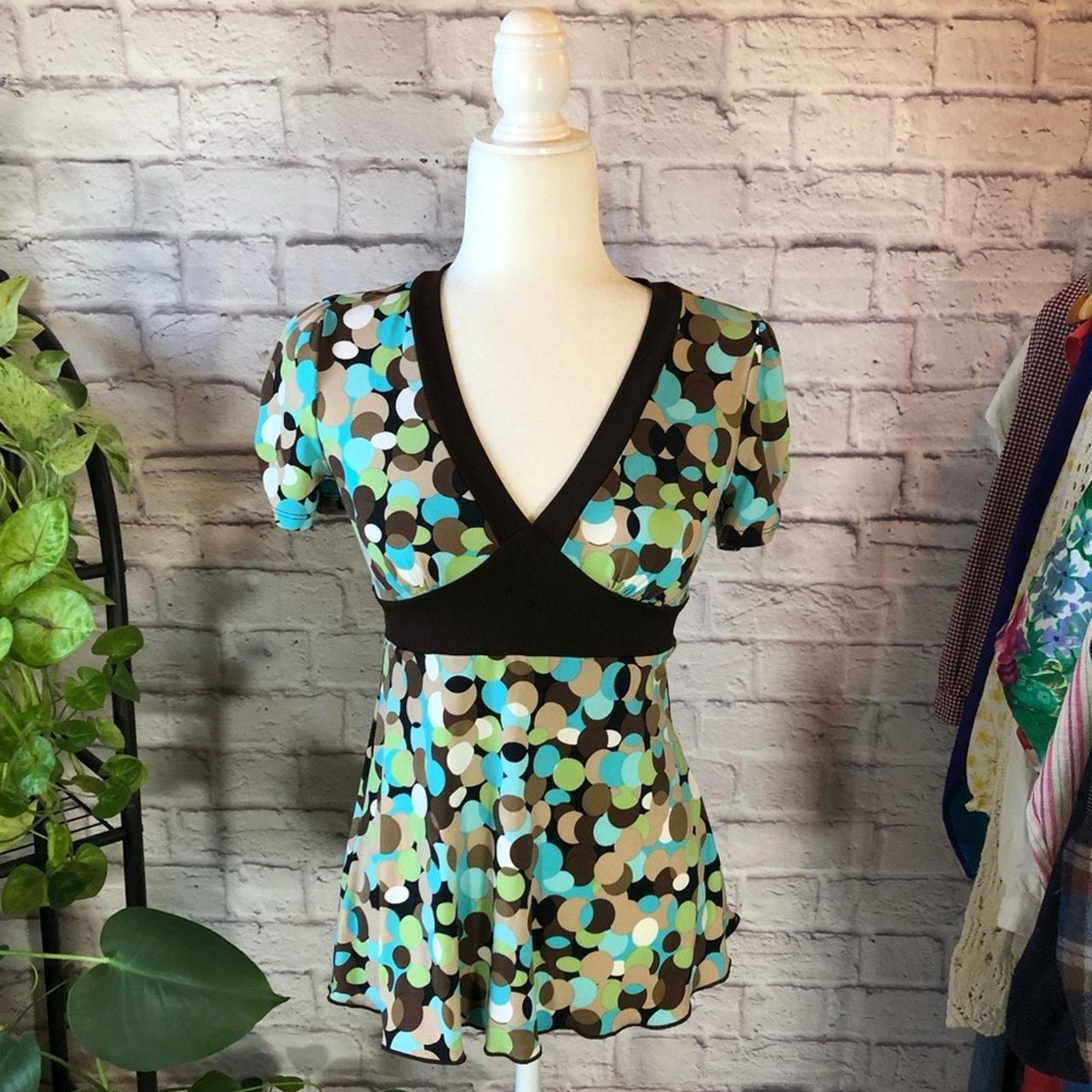 Vintage 2000s IZ Byer California Y2K Polka Dot... - Depop