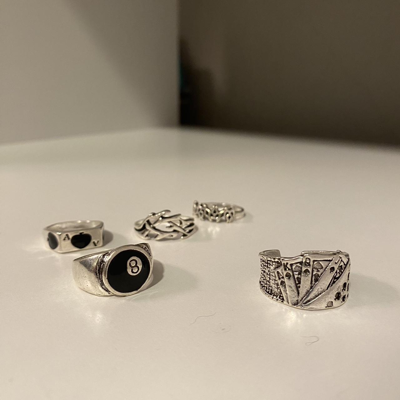 Set of five rings! #rings #trendy #cool #ring #fire - Depop