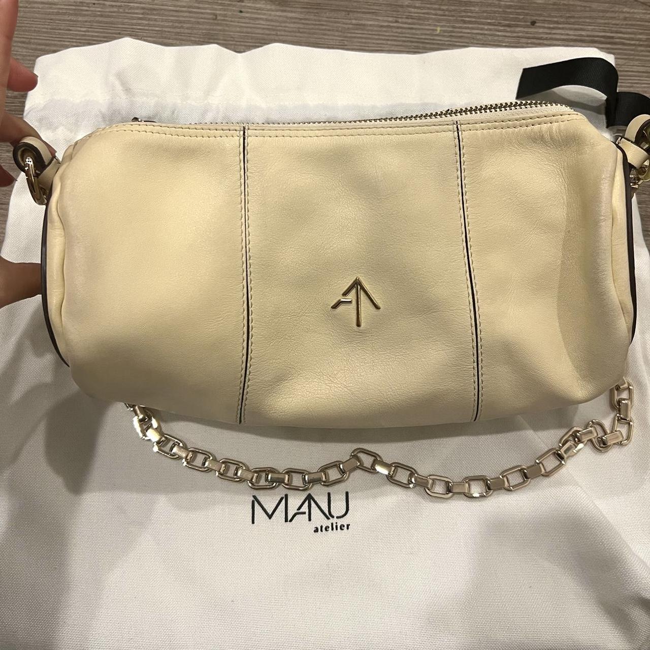 MANU Atelier Cylinder Shoulder Bag Color: Vanilla... - Depop