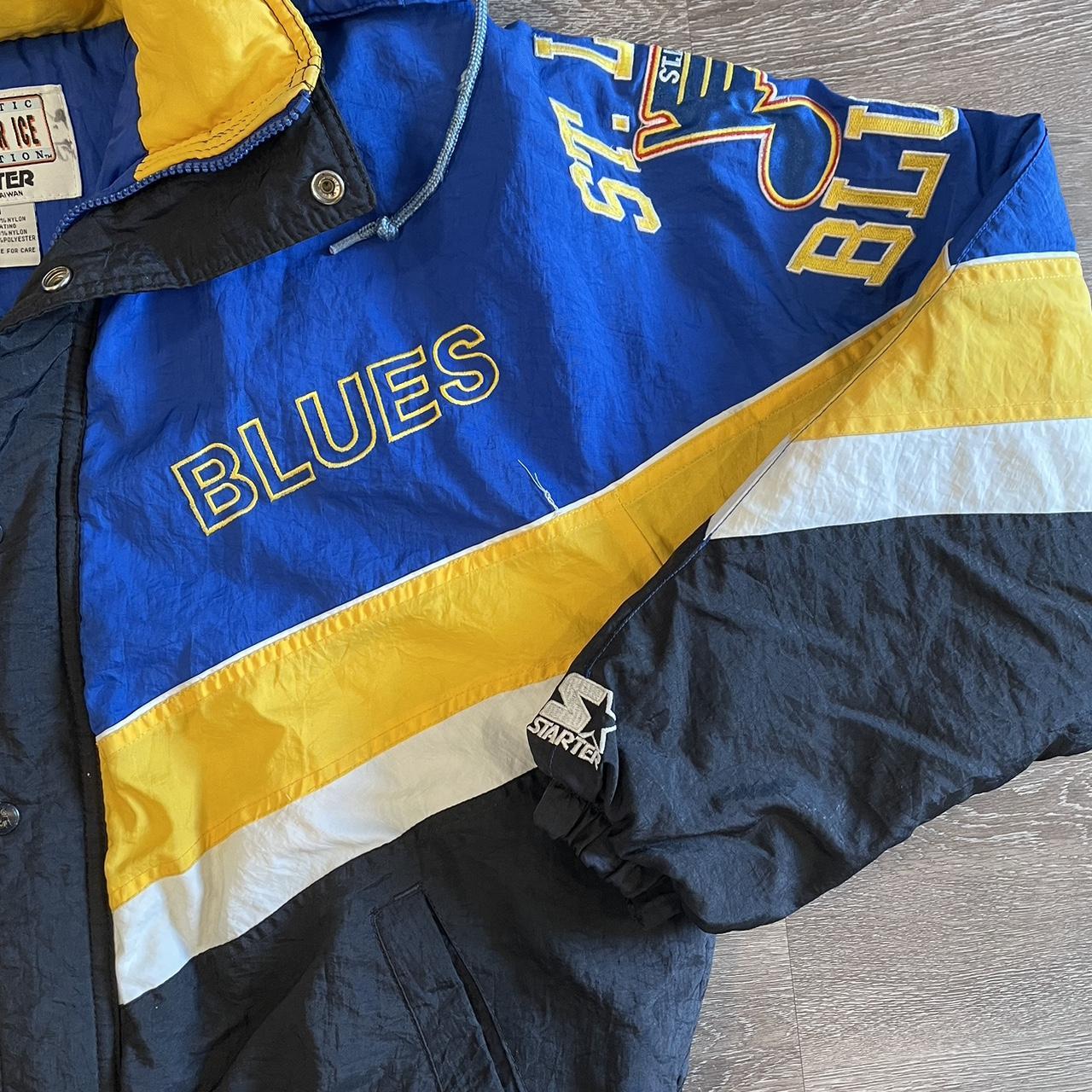 VINTAGE ST.LOUIS BLUES STARTER JACKET SIZE... - Depop