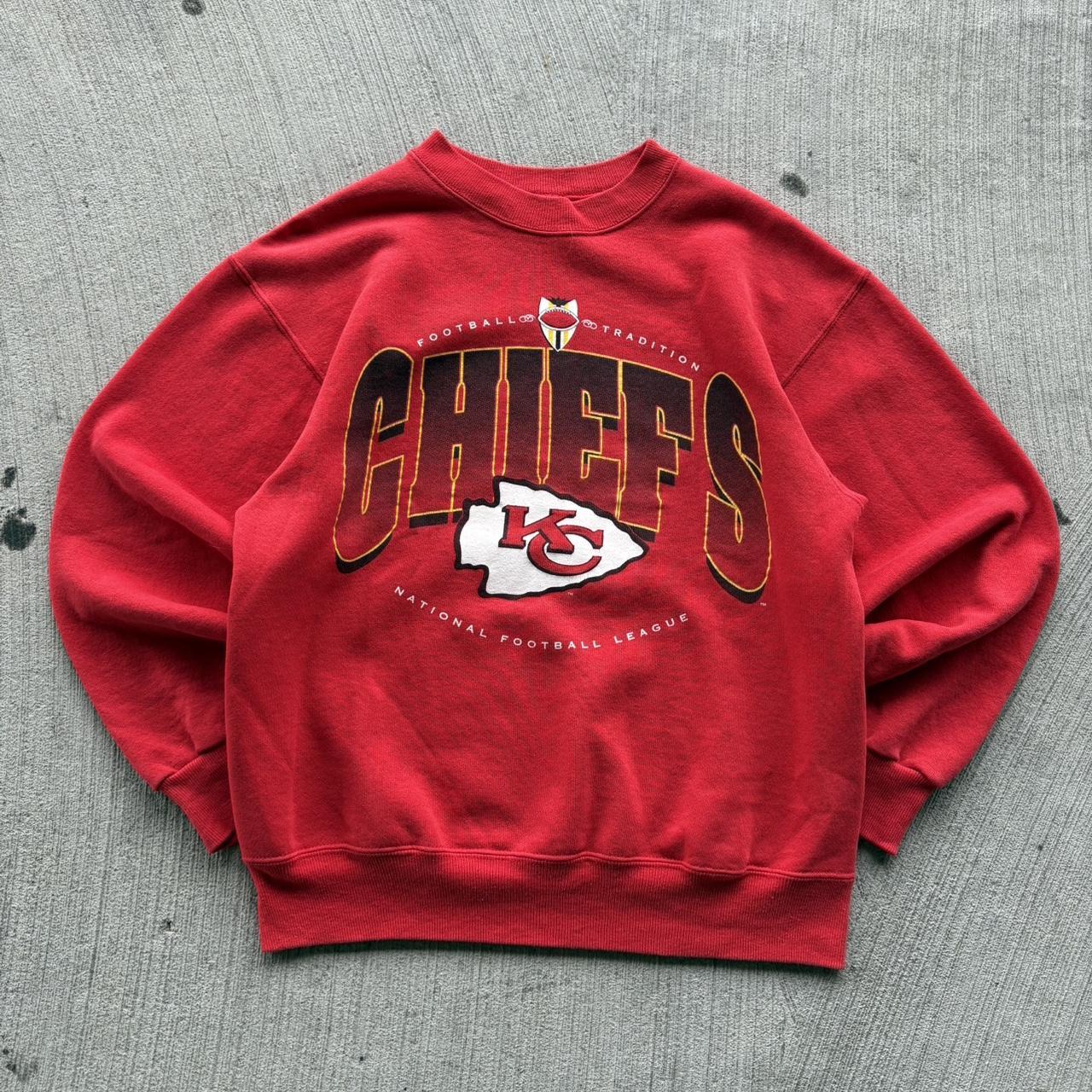 VINTAGE 90’S KANSAS CITY CHIEFS SWEATSHIRT CREWNECK... | Depop