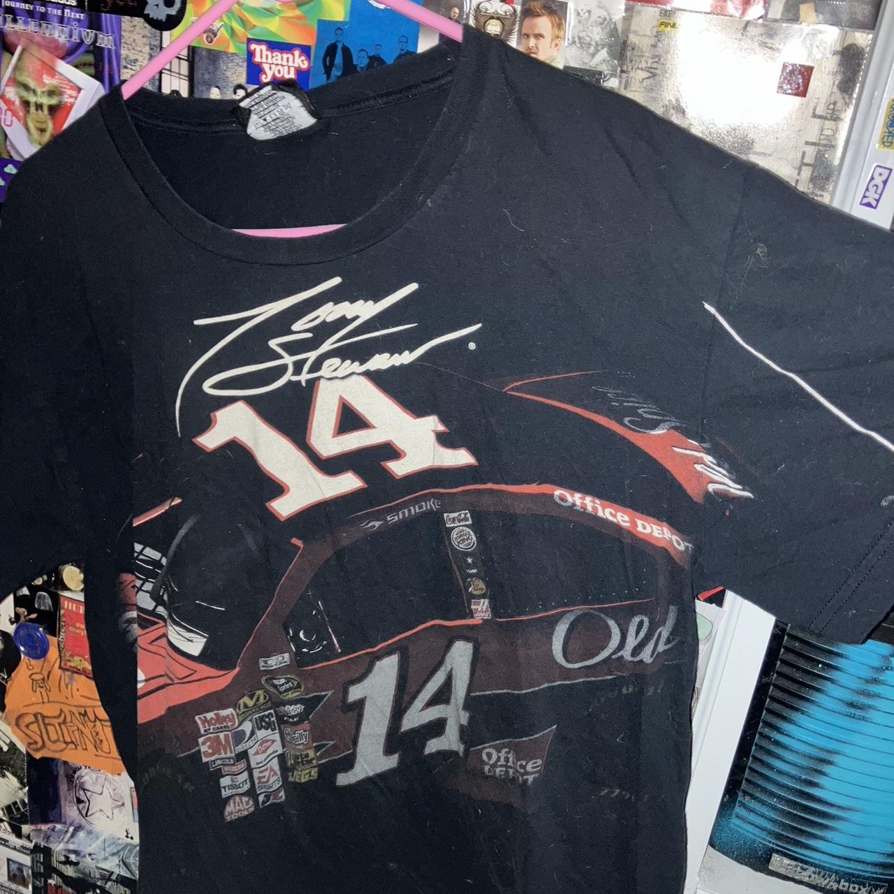 chase nascar racing tee 1990's-2000's tony stewart... - Depop