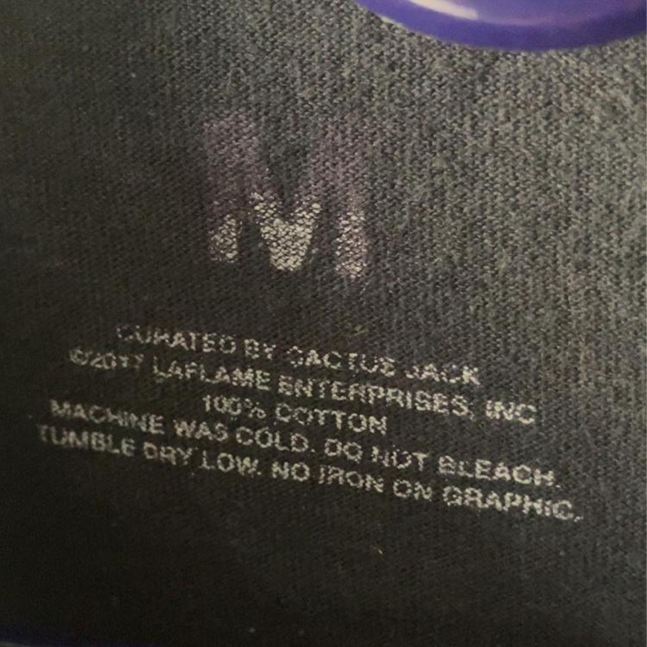 Black Travis Scott 2017 tour tee, signature design... - Depop