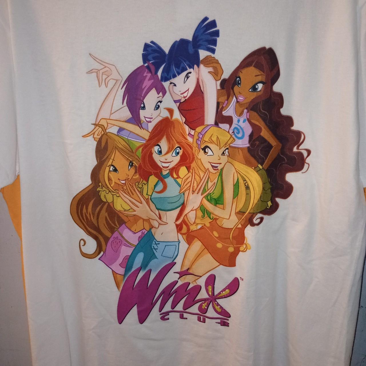 The Winx Club Unisex White Long Tee - Depop