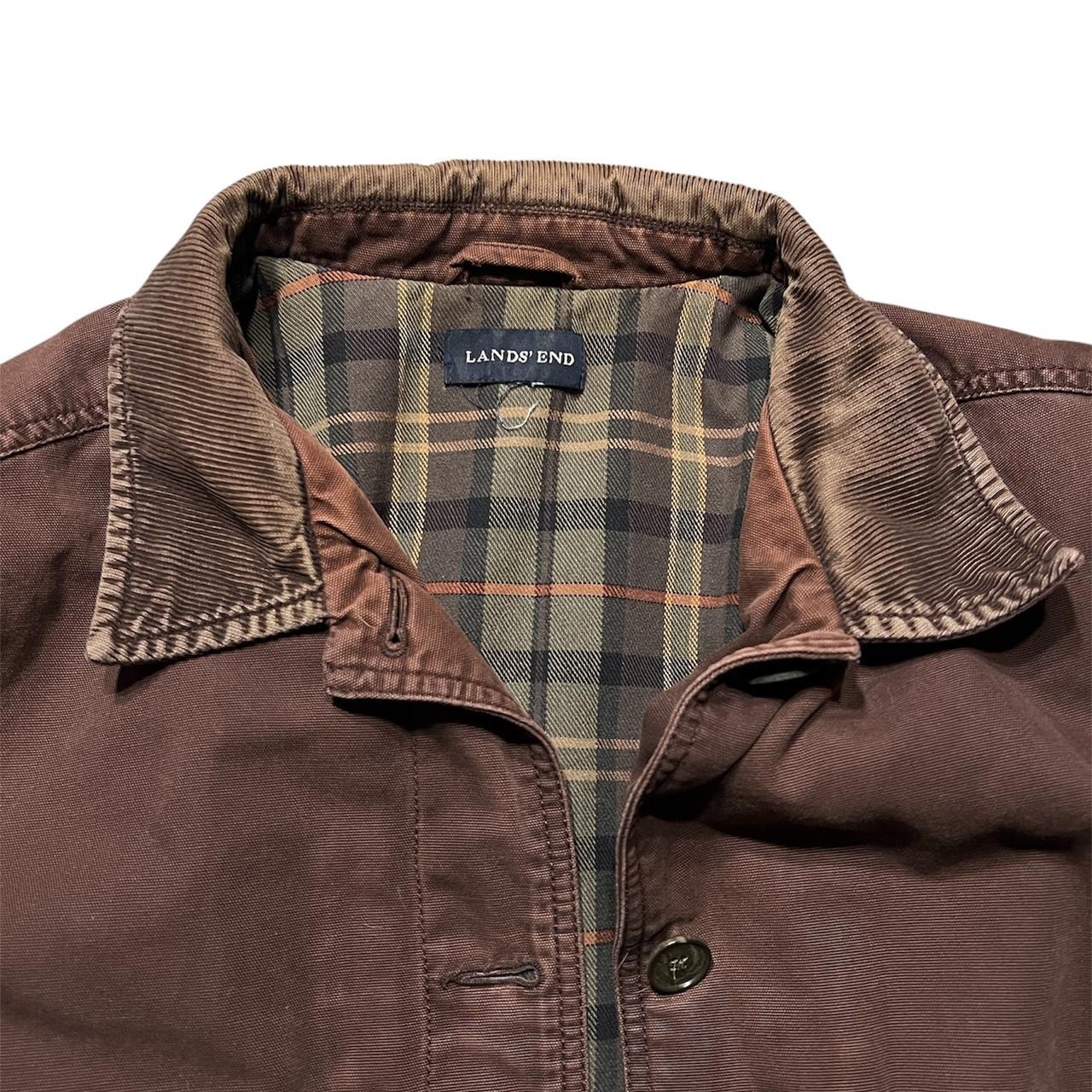 Vintage Lands End chocolate brown chore coat / barn... - Depop