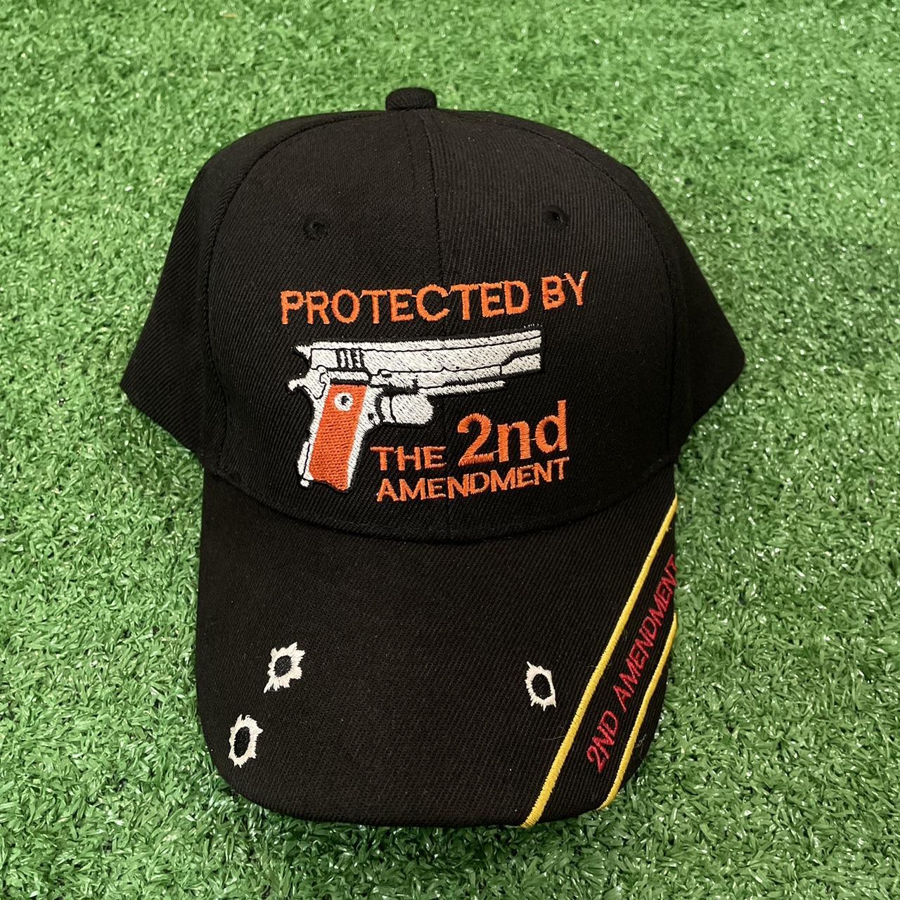 2nd amendment strap back hat all embroidered worn a... - Depop