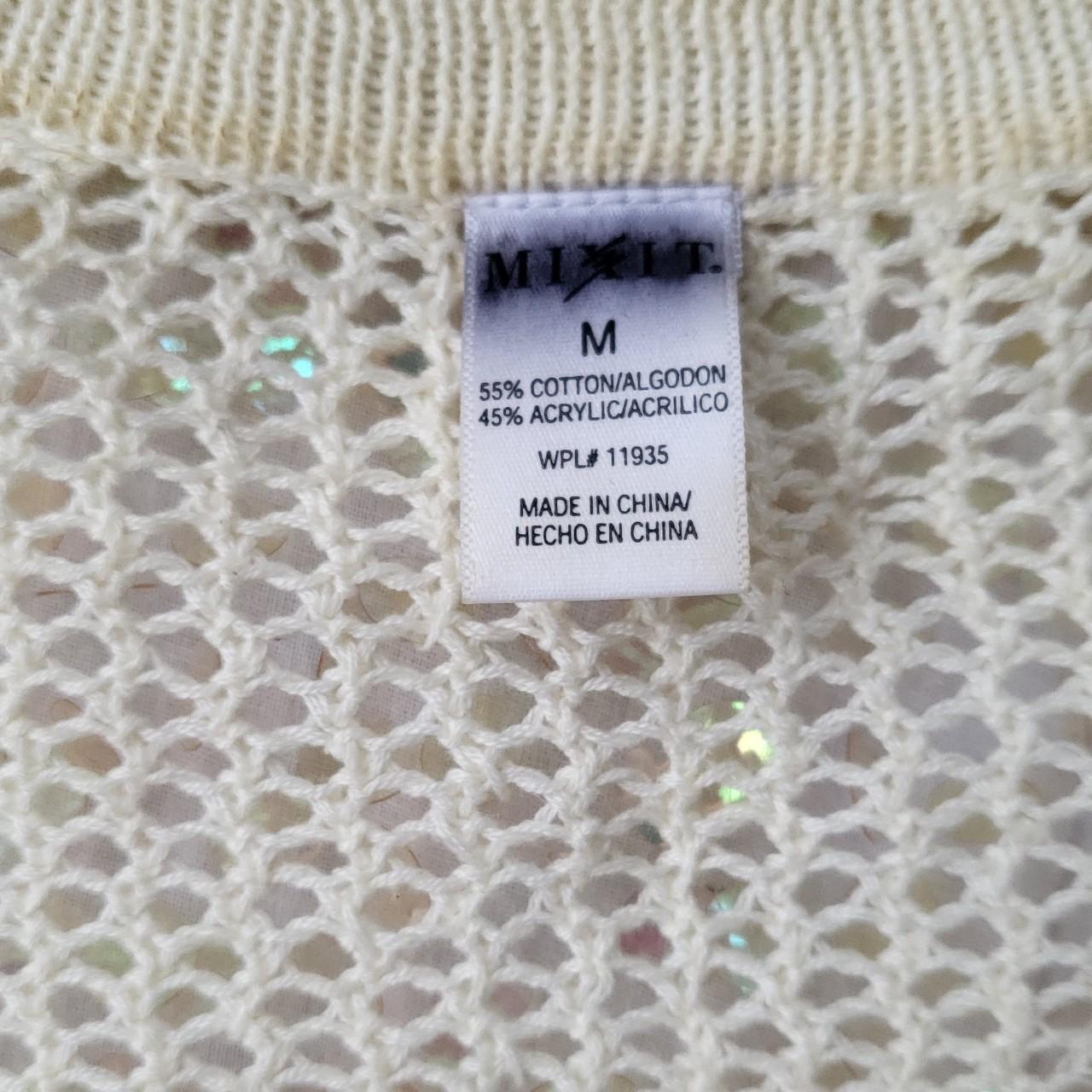 ☮︎- MIXIT cream sequined shrug. so Y2K it girl coded.... | Depop