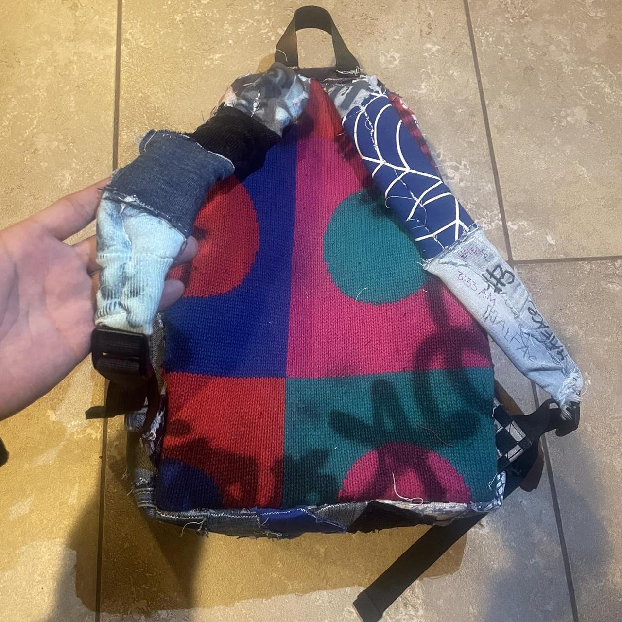 HalFace Upcycled Patchwork BackPack Carhartt... | Depop