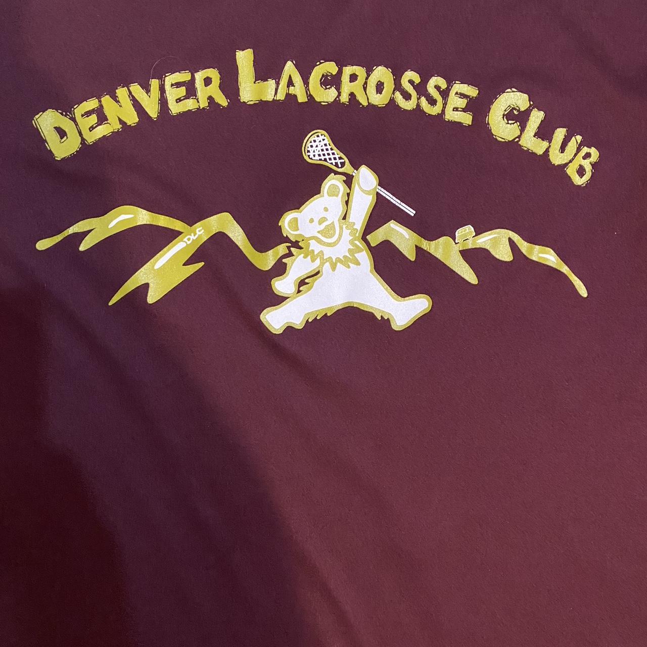 Burgundy Grateful Dead x Denver lacrosse shirt... - Depop