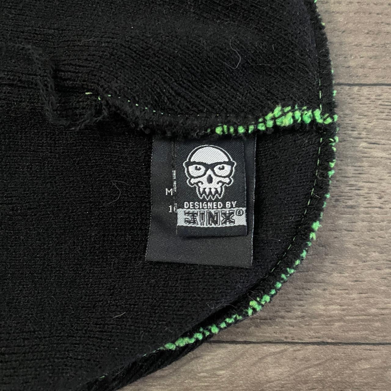 Y2k Jinx Minecraft Creaper Green Beanie -Fits snug,... - Depop