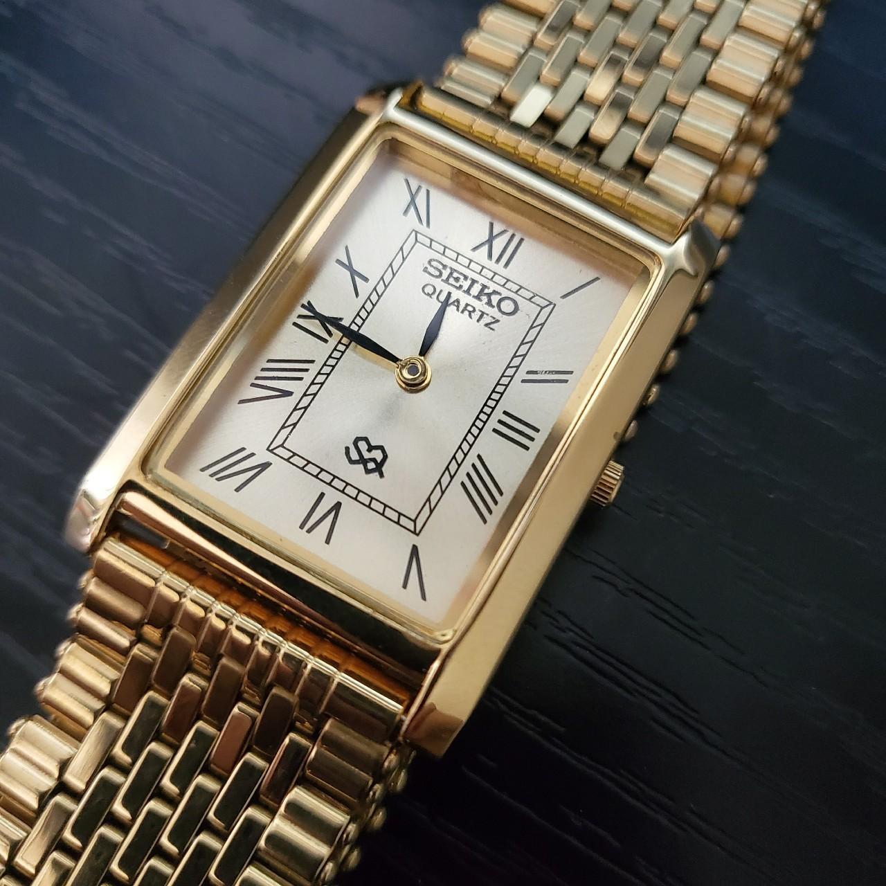 🔥NEW - Seiko Slim SQ Large Tank Stainless Steel... - Depop