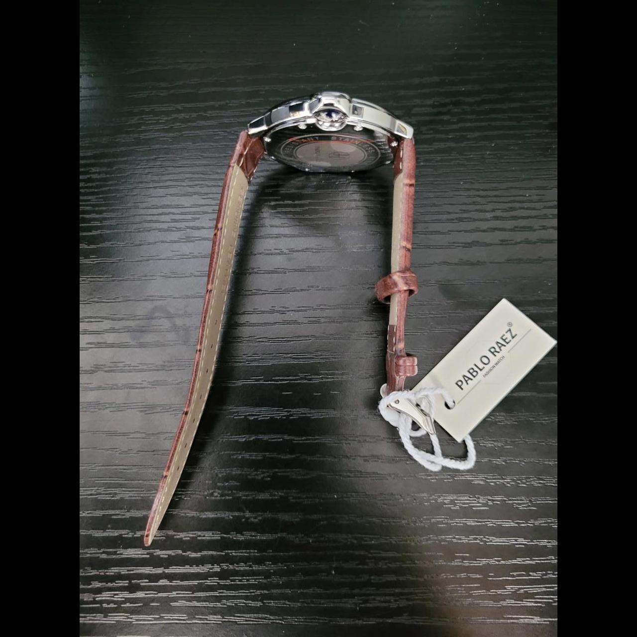 🔥NEW IN BOX Pablo Raez 42mm Men's Leather Classic... - Depop