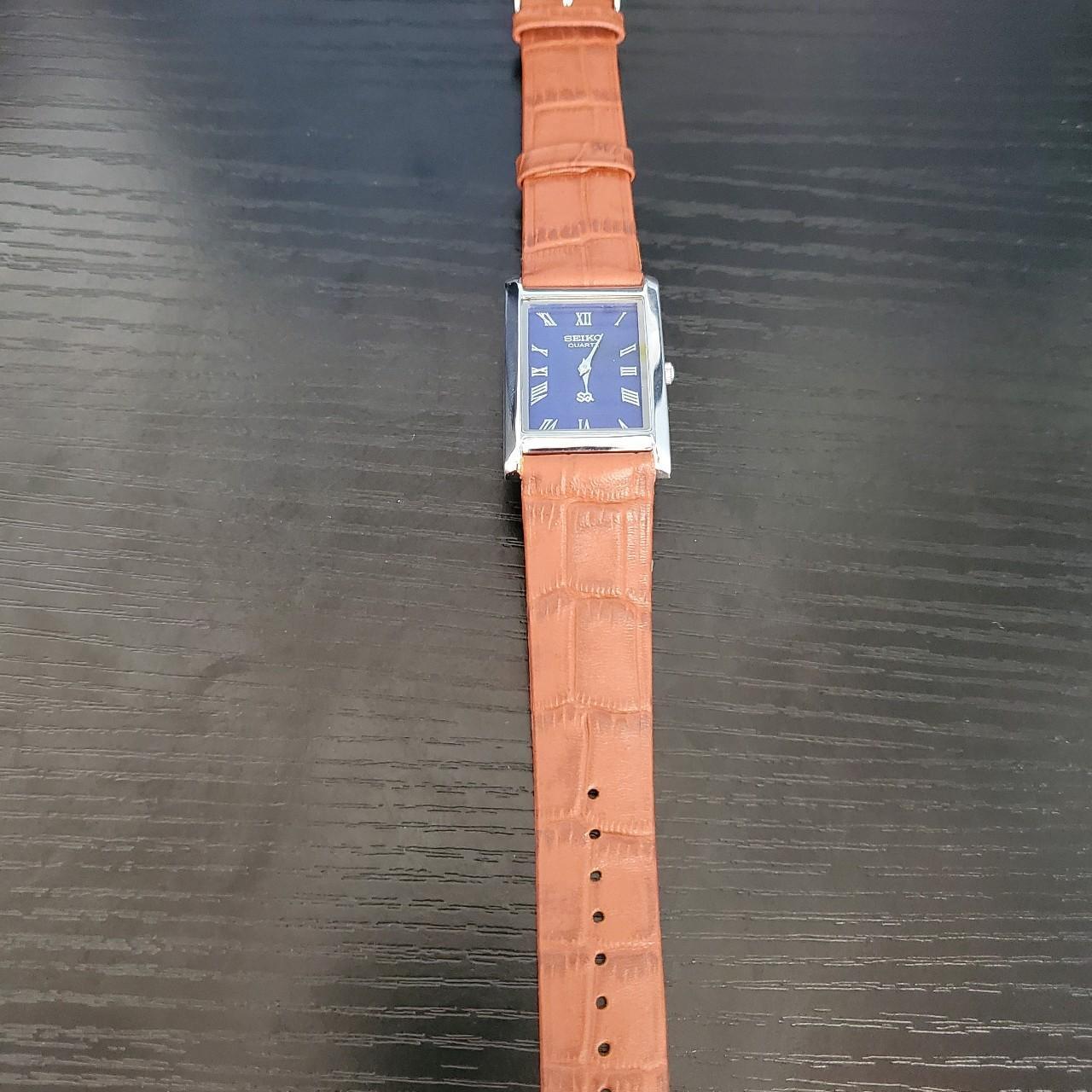 New Old Stock - RARE Vintage Seiko Slim Tank Men's... - Depop