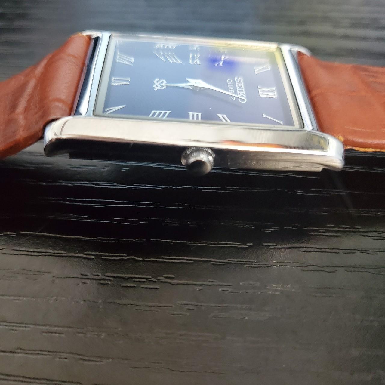 New Old Stock - RARE Vintage Seiko Slim Tank Men's... - Depop