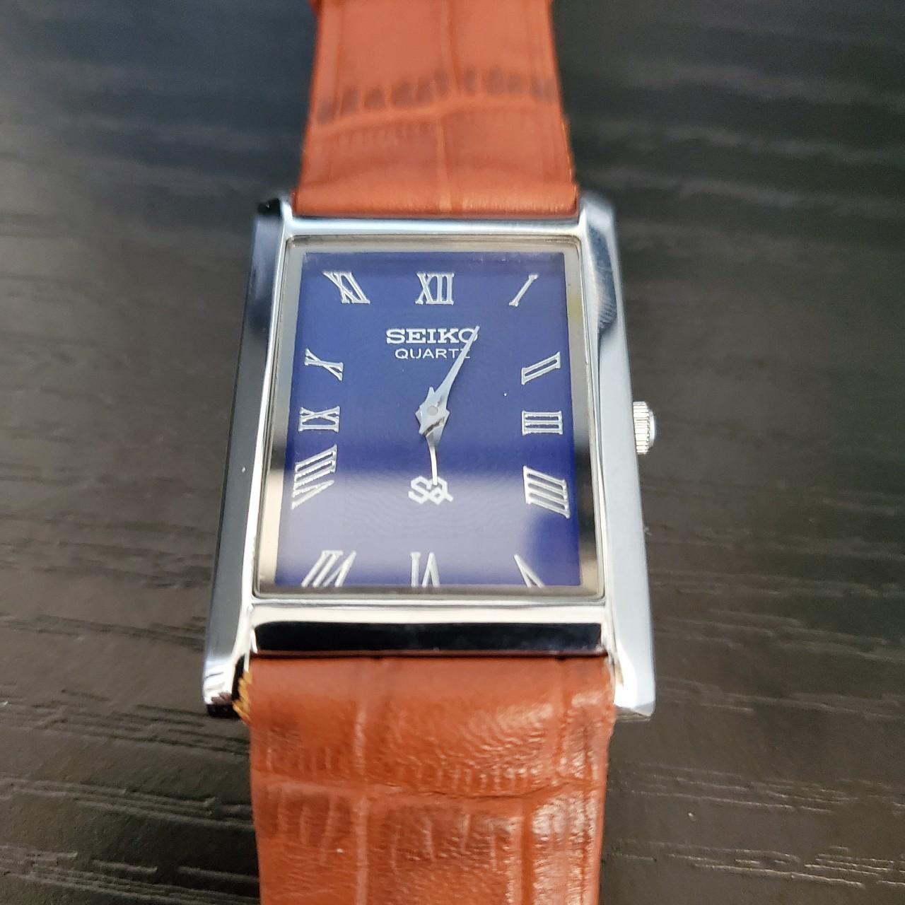 New Old Stock - RARE Vintage Seiko Slim Tank Men's... - Depop