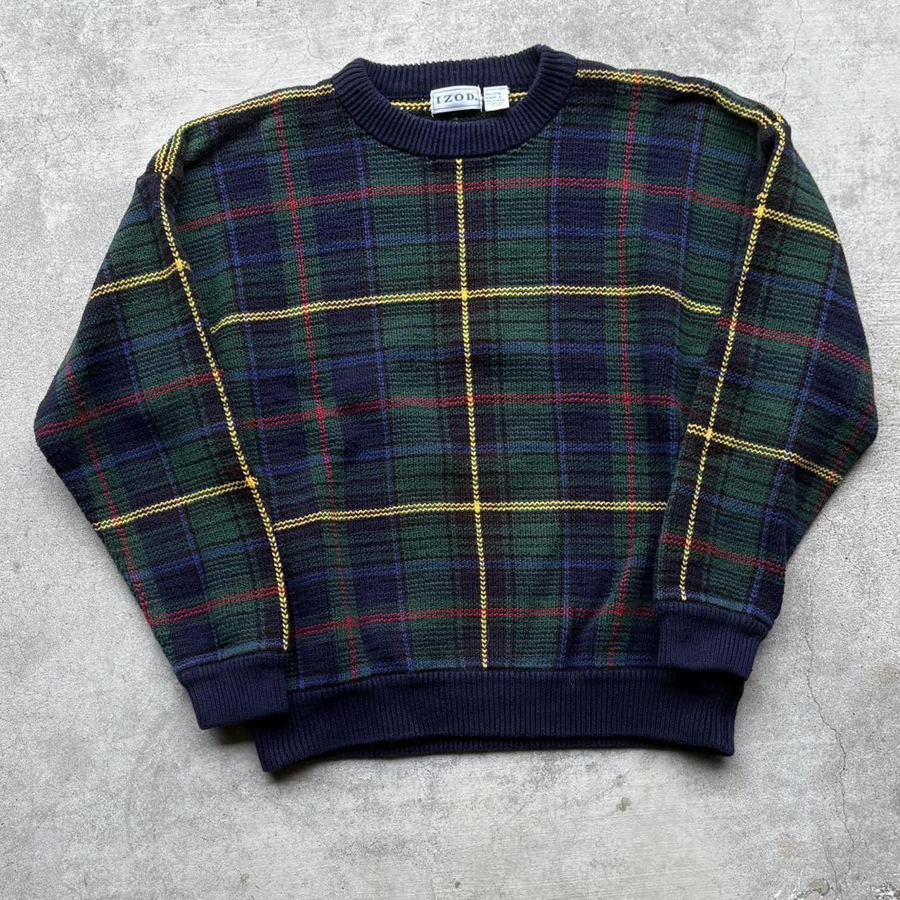 Vintage 90s Izod pattern Sweater 💫 Perfect... - Depop