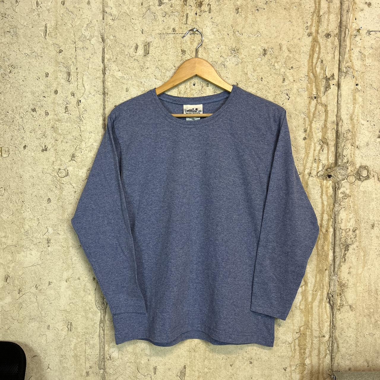 Blue vintage long sleeve northern reflections shirt - Depop