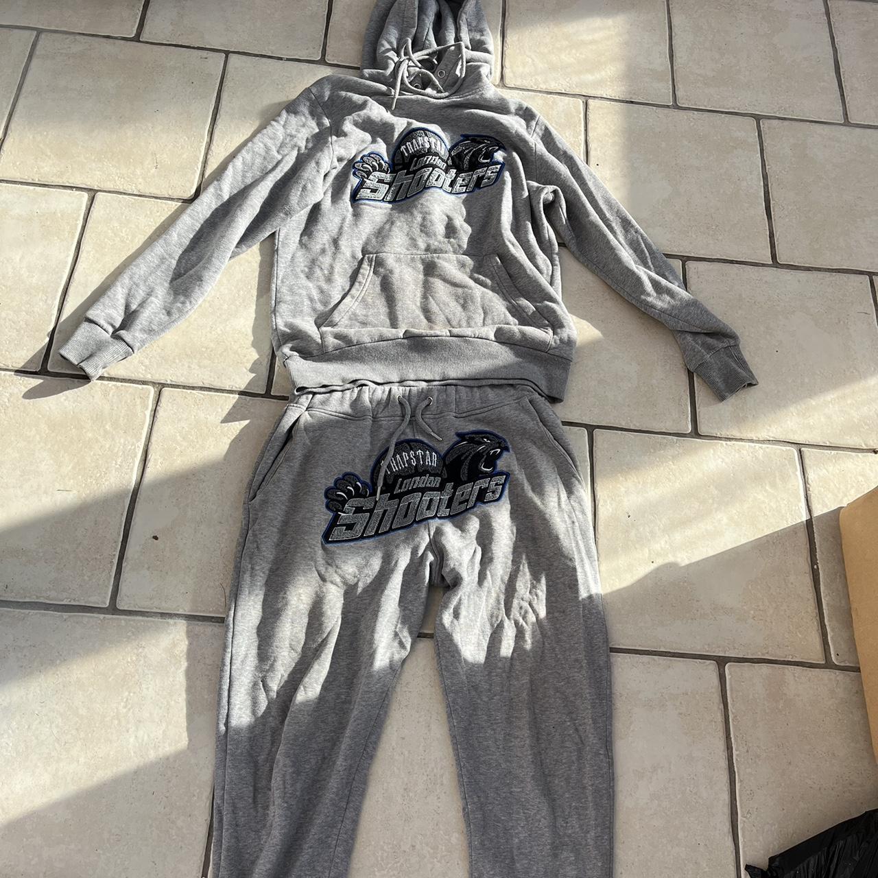 Mens grey trapstar shooters tracksuit. Will wash... - Depop