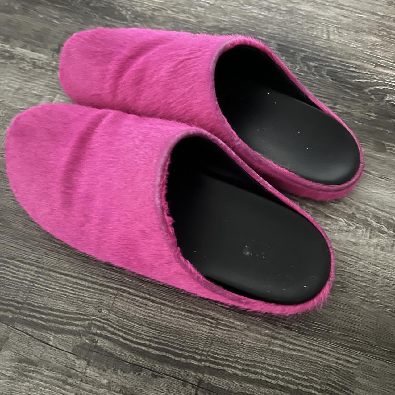 Pink marni slides size 45 fit real nice lmk if you... - Depop