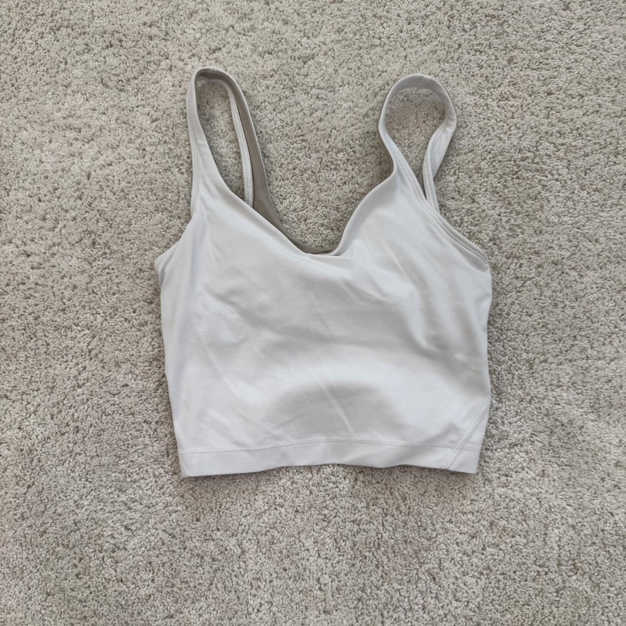 Lululemon white align tank size 0 - Depop