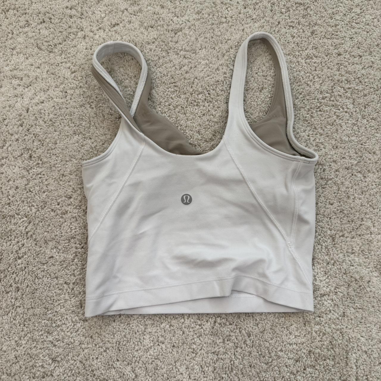 Lululemon white align tank size 0 - Depop