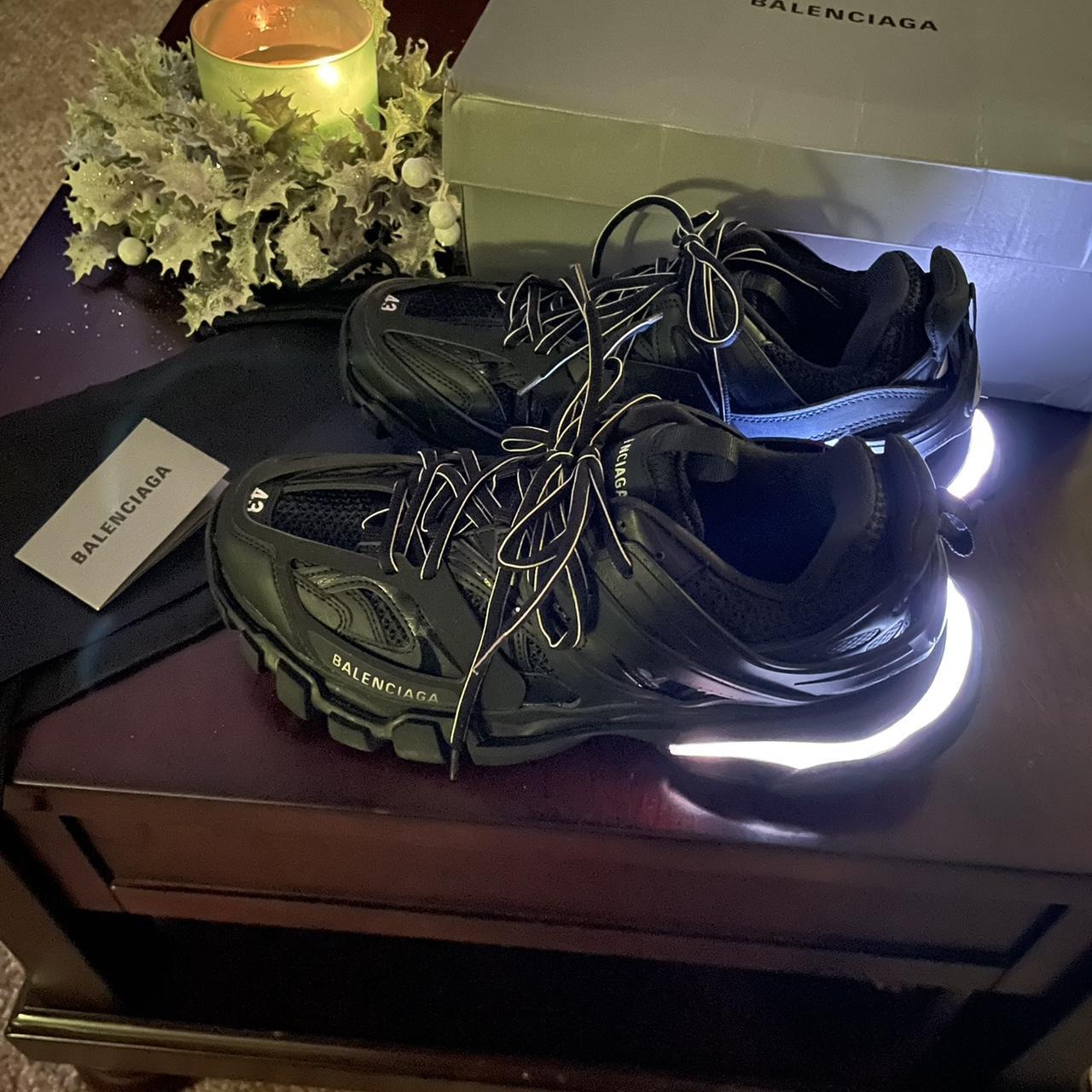 Balenciaga - Balenci LED Track Shoes (Black) Same... | Depop