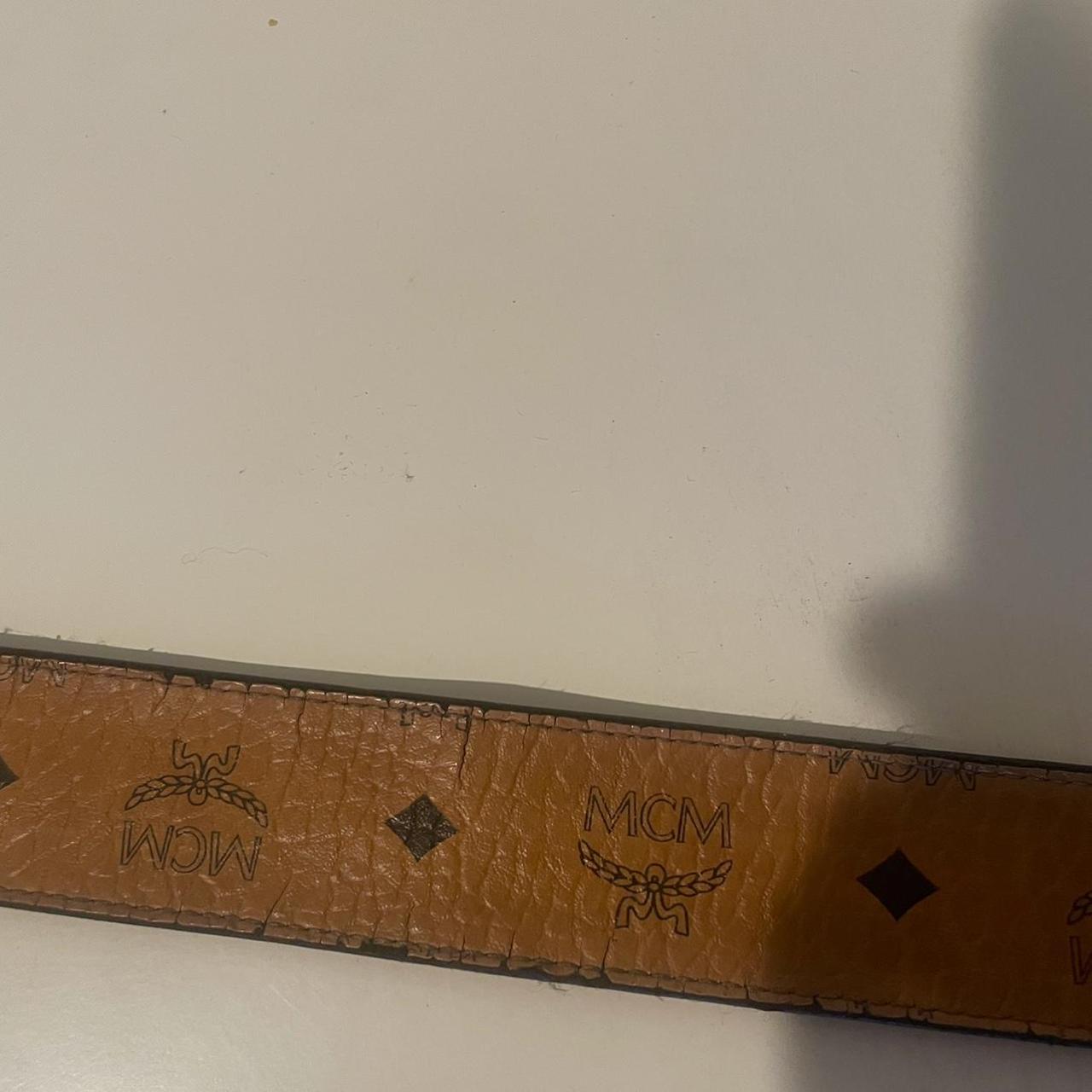 Reversible MCM Belt Worn/ In rough condition Size 32-34 - Depop