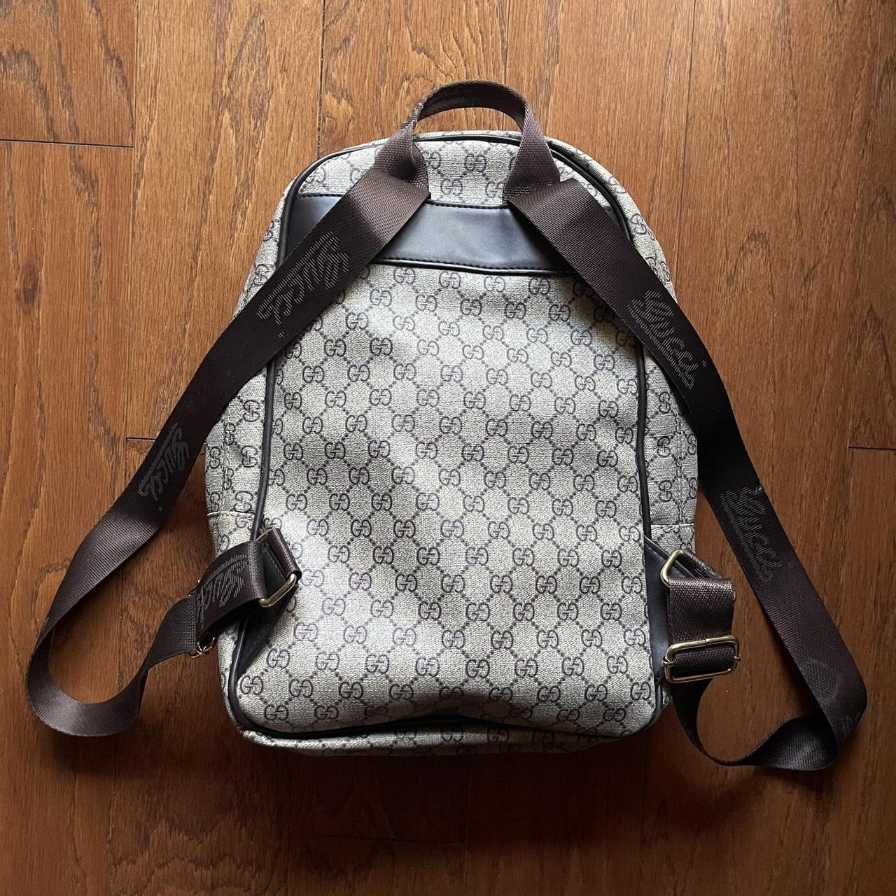 GUCCI - Zip Pocket Backpack GG Small The top zipper... - Depop