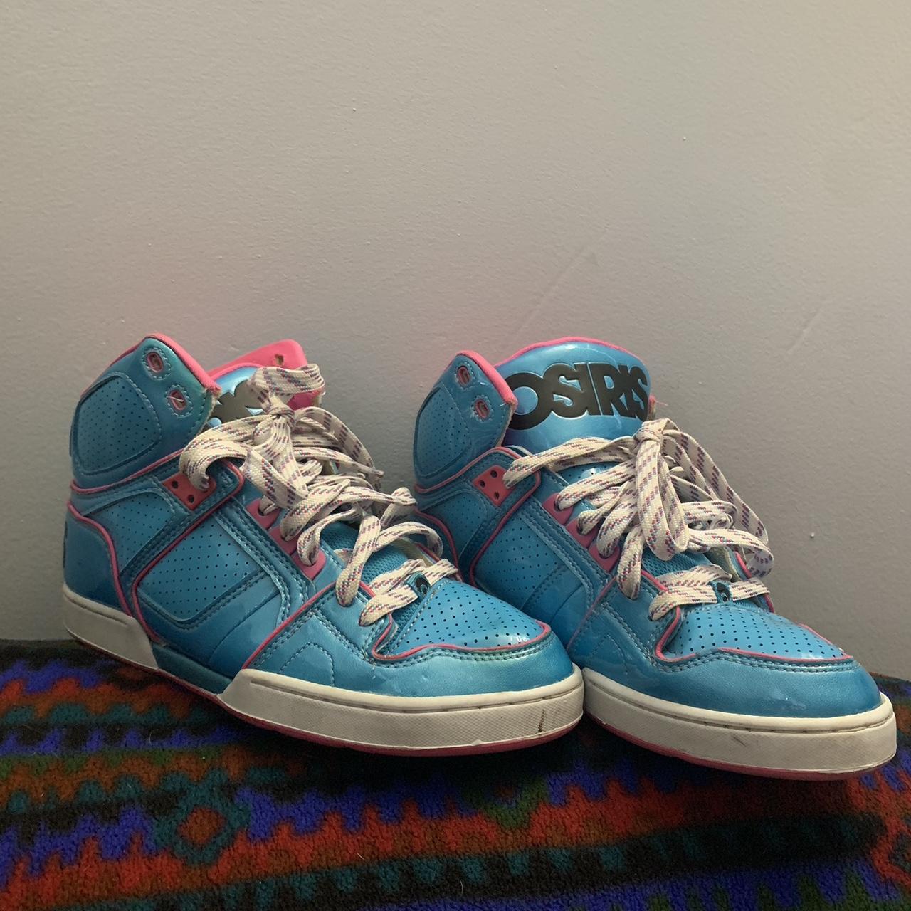 Cotton candy Osiris high top Women’s size 10 Clean... - Depop