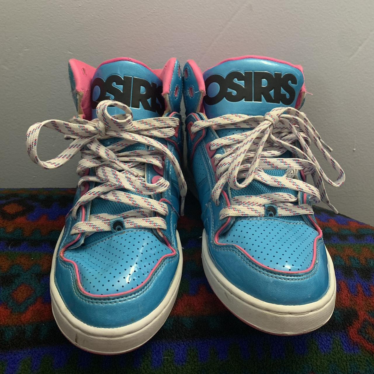 Cotton candy Osiris high top Women’s size 10 Clean... - Depop