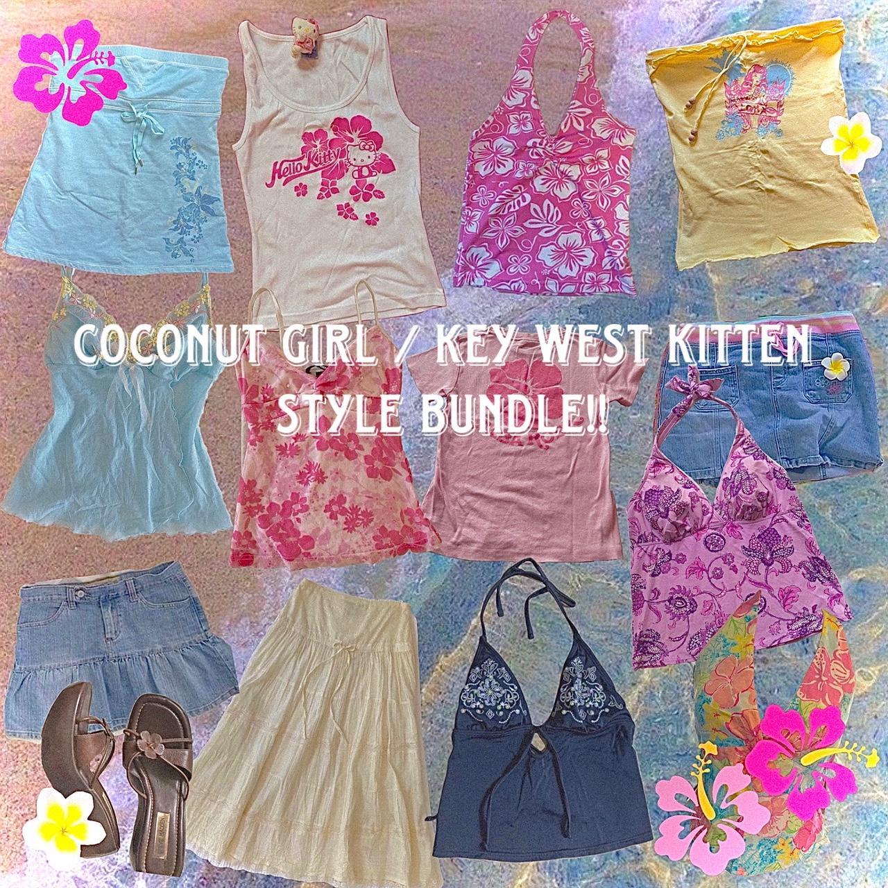 Y2k coconut girl/key west kitten aesthetic style... - Depop