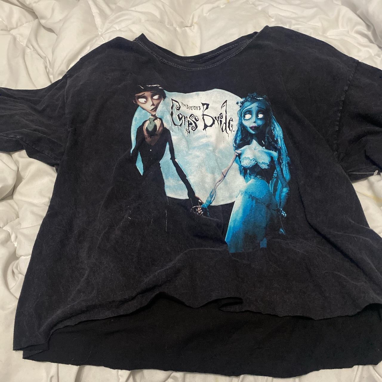 corpse bride t shirt size large women's worn a... - Depop