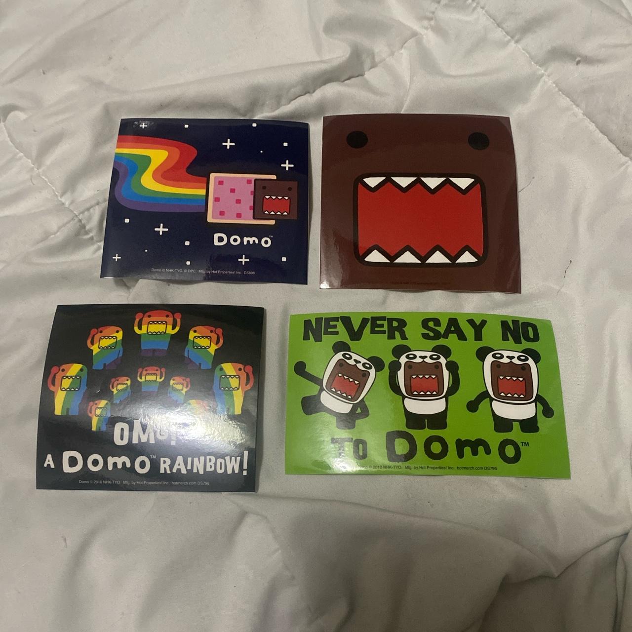 domo stickers set of 4 all in perfect condition... - Depop