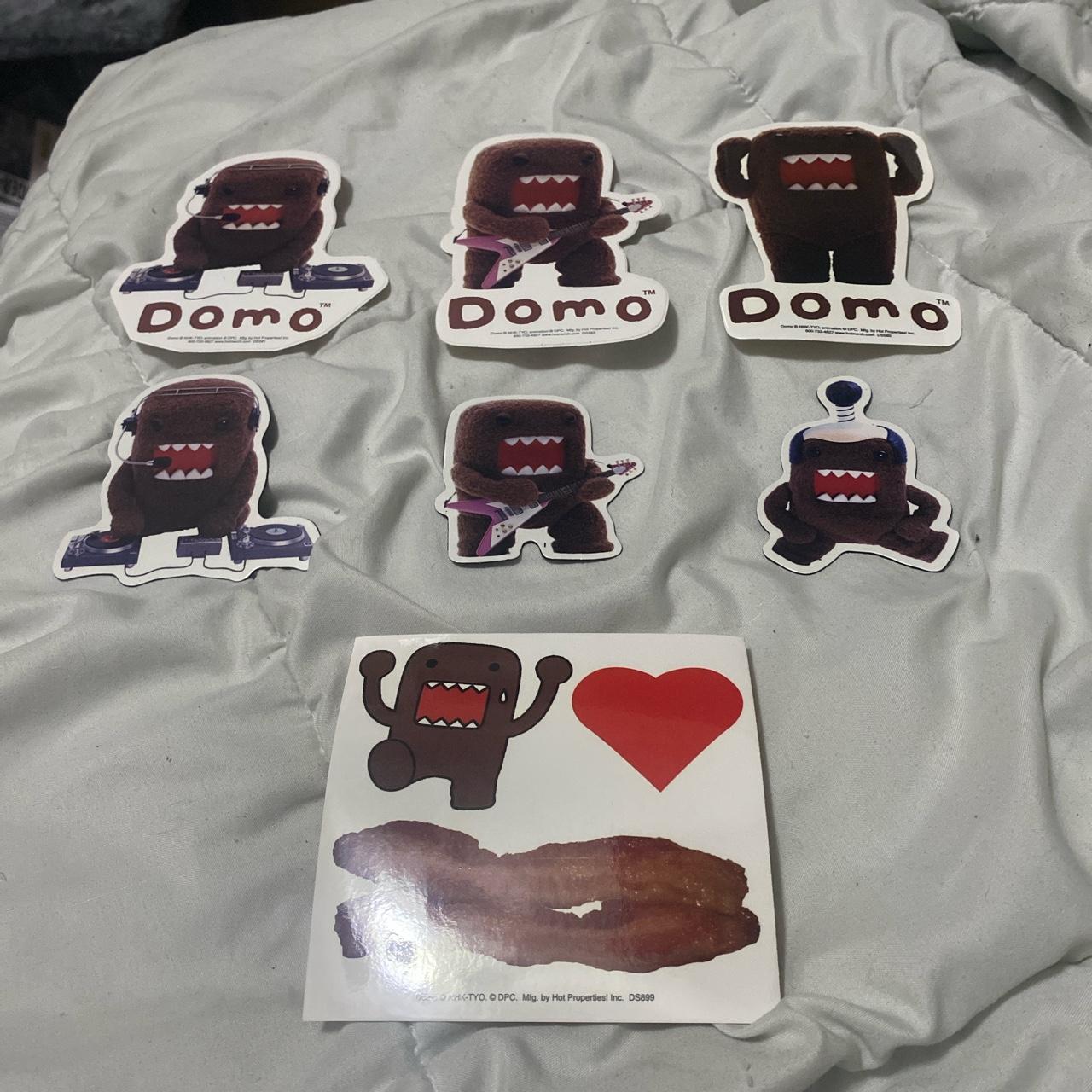 set of 4 domo stickers and 3 domo magnets all in... - Depop