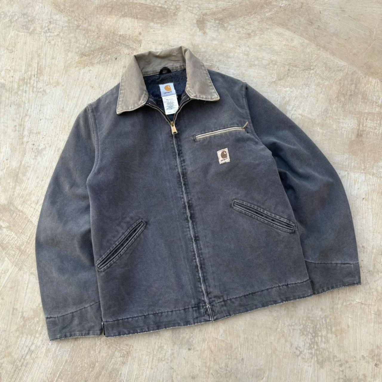 Vintage 90s Carhartt Detroit Jacket J97 PTL Thank... - Depop
