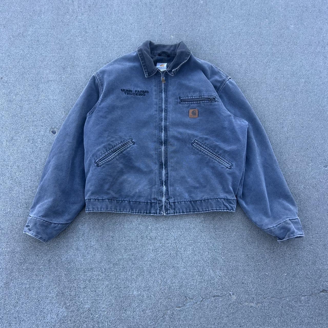 Carhartt blue vintage j97 PTL jacket... | Depop