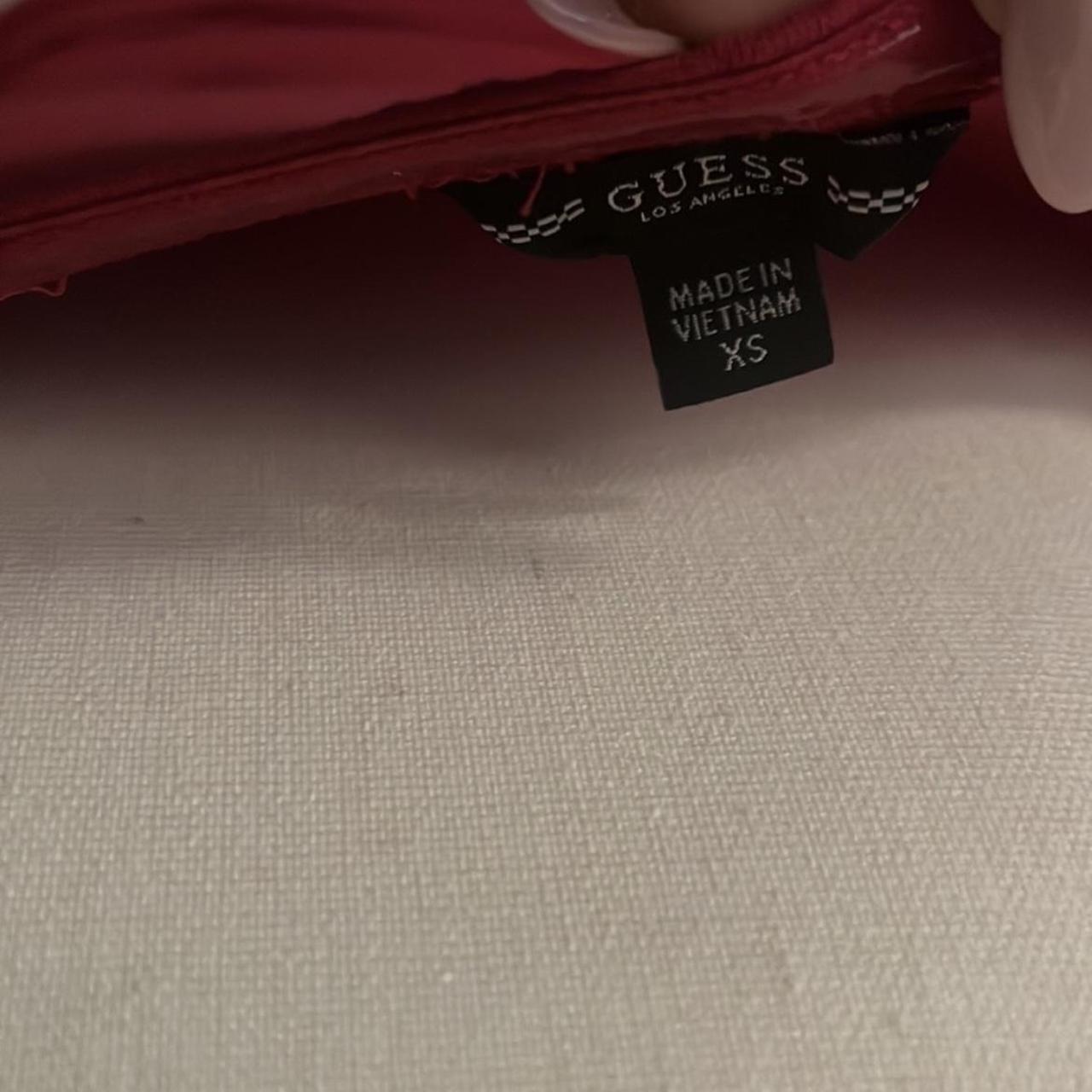 long sleeve pink guess top 💕 size xs - Depop