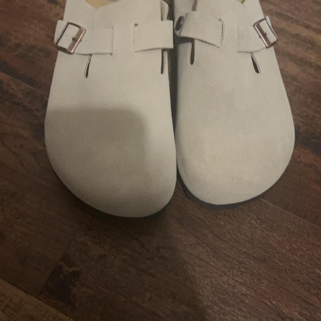 cream clogs us men’s 11 - Depop