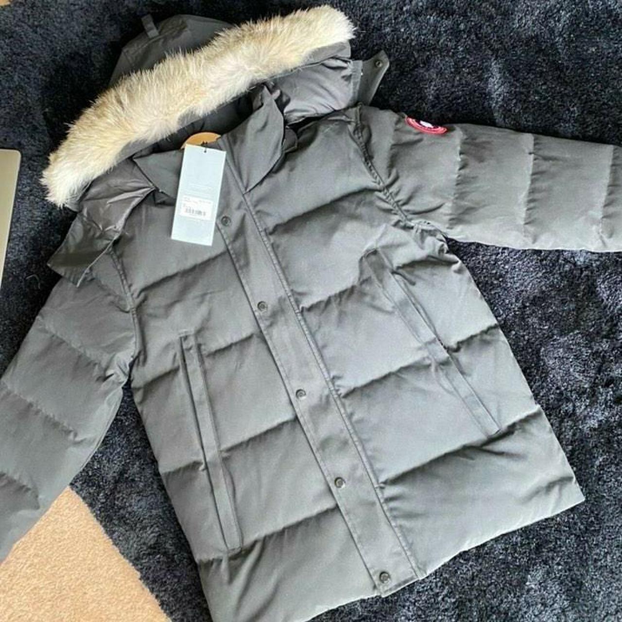 100% authentic GREY Canada goose Wyndham parka... - Depop